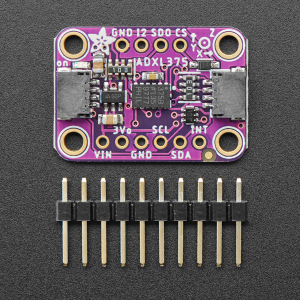 ADXL375 - High G Accelerometer (+-200g) with I2C and SPI - STEMMA QT ...