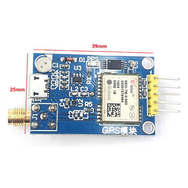 NEO-7M GPS 모듈 (Micro USB/ 안테나 결합/ SMA 포트) [SZH-NEO02] / MCU보드/전자키트 > 통신 ...