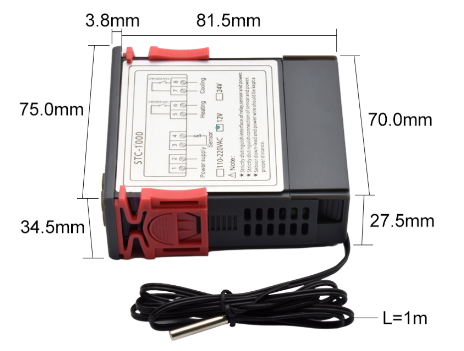 STC-1000 디지털 온도 조절기(DC 24V) [SZH-STC24] / 디바이스마트