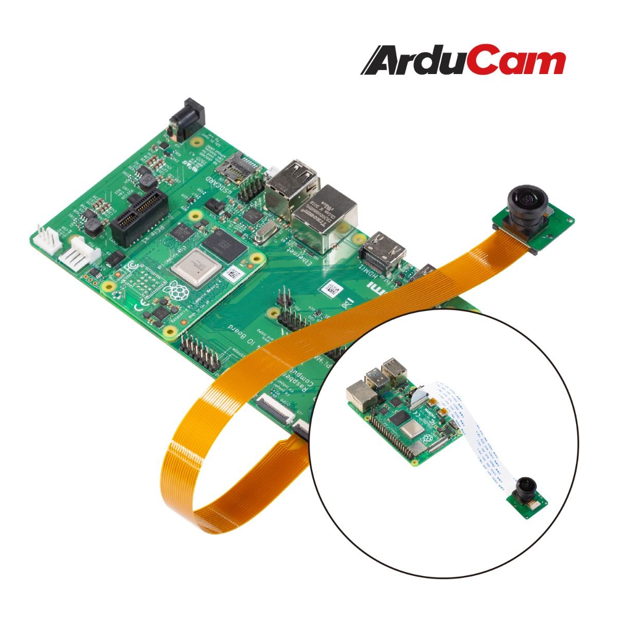 Arducam IMX219 Camera Module with fisheye lens, drop in replacement for ...