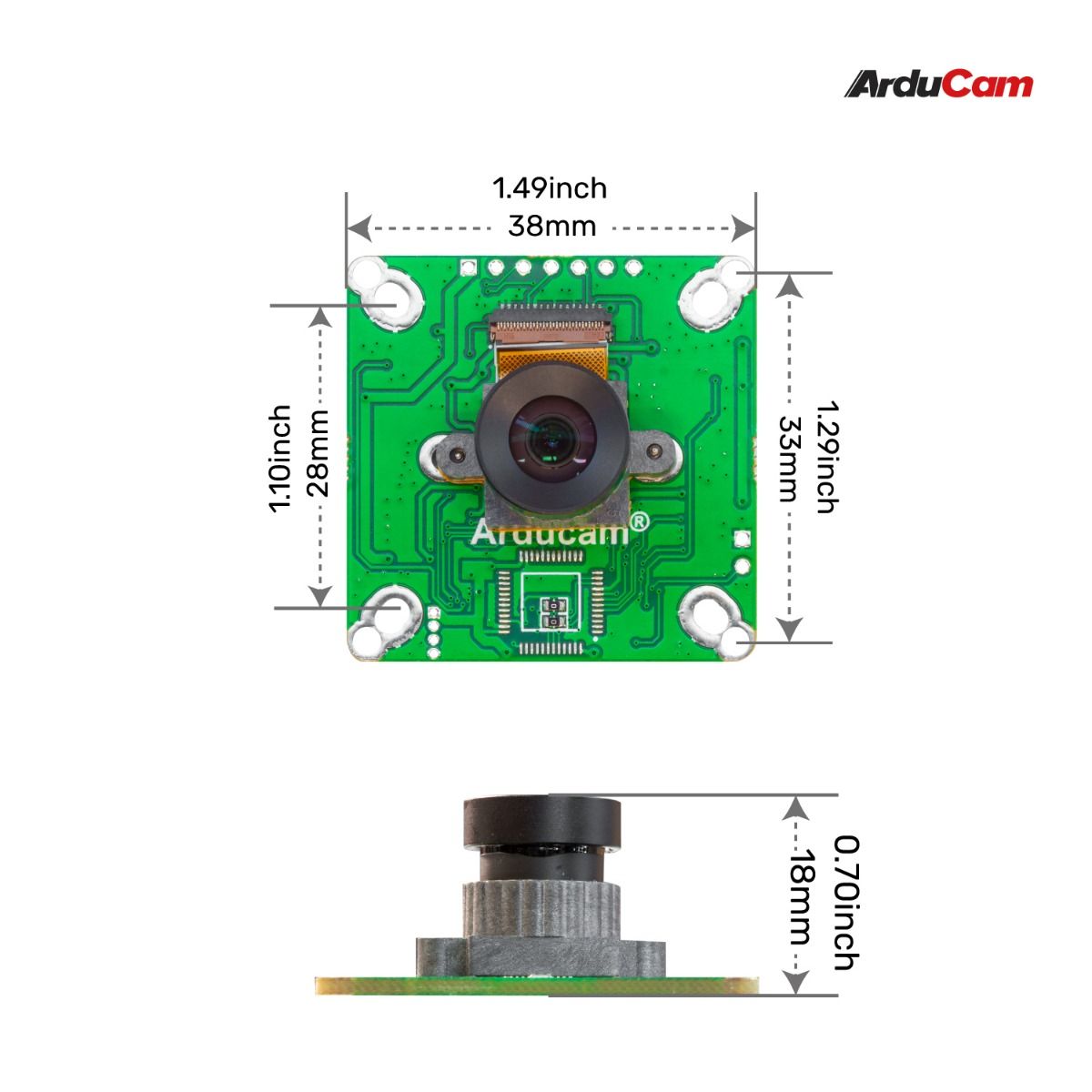 Arducam 1MP*4 Quadrascopic Monochrome Camera Bundle Kit for Raspberry Pi [B0267] / 디바이스마트