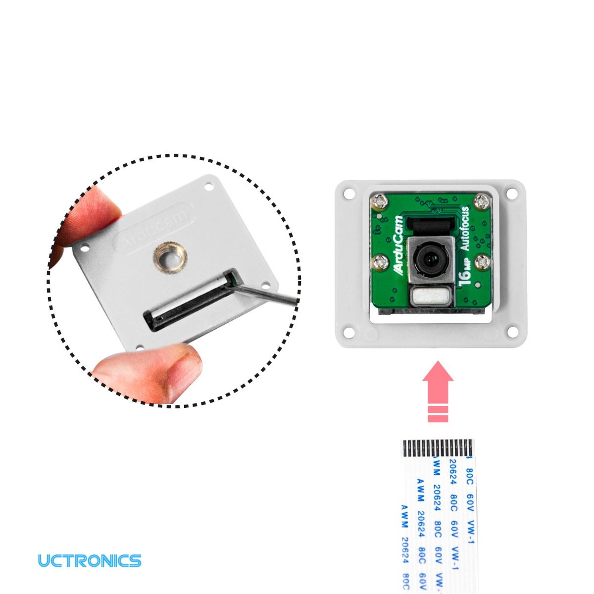 Arducam Acrylic Camera Enclosure Case for Raspberry Pi V1/V2/ and ...