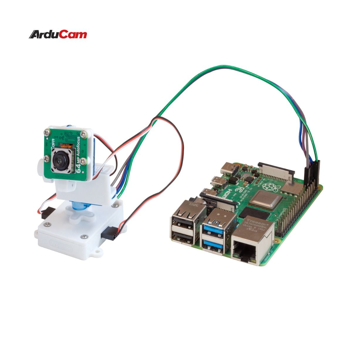 Arducam 64MP Camera and Pan-Tilt Kit for Raspberry Pi [B0399B0283] / 디바이스마트
