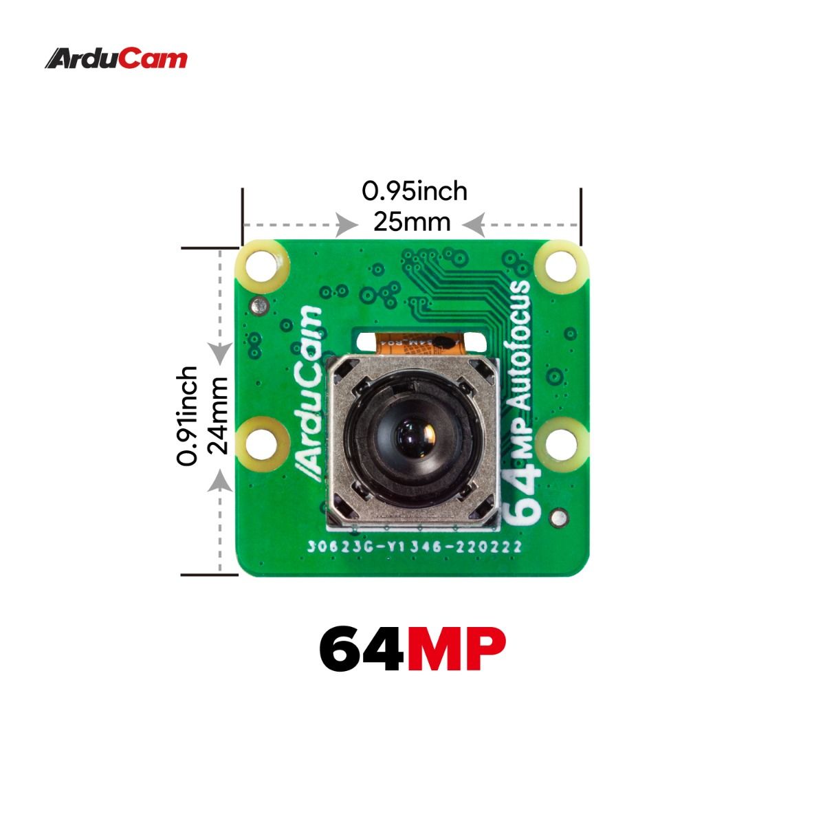 Arducam 64MP Autofocus Quad-Camera Kit for Raspberry Pi [B0402] / 디바이스마트