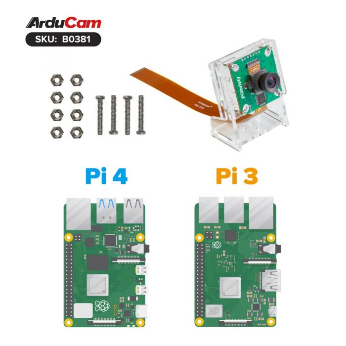 Arducam PiVariety 2MP Global Shutter OV2311 Mono Camera Modules (NoIR ...