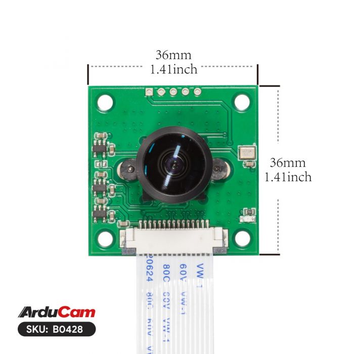 Arducam Ultra Wide Angle Fisheye 5MP OV5647 Camera for Raspberry Pi ...