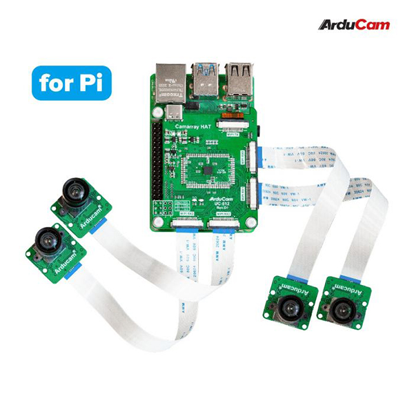 Arducam 12MP*4 Quadrascopic Camera Bundle Kit for Raspberry Pi, Nvidia Jetson Nano/Xavier NX ...