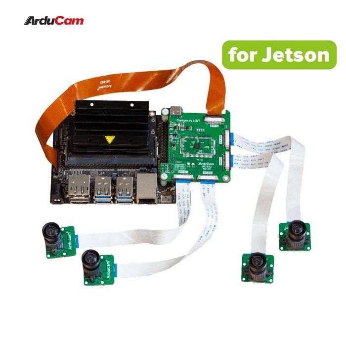 Arducam 12MP*4 Quadrascopic Camera Bundle Kit for Raspberry Pi, Nvidia Jetson Nano/Xavier NX ...