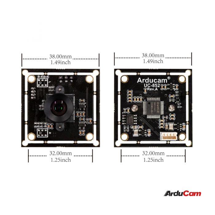 Arducam 120fps Global Shutter Color USB Camera Board(M12 Lens,1MP ...