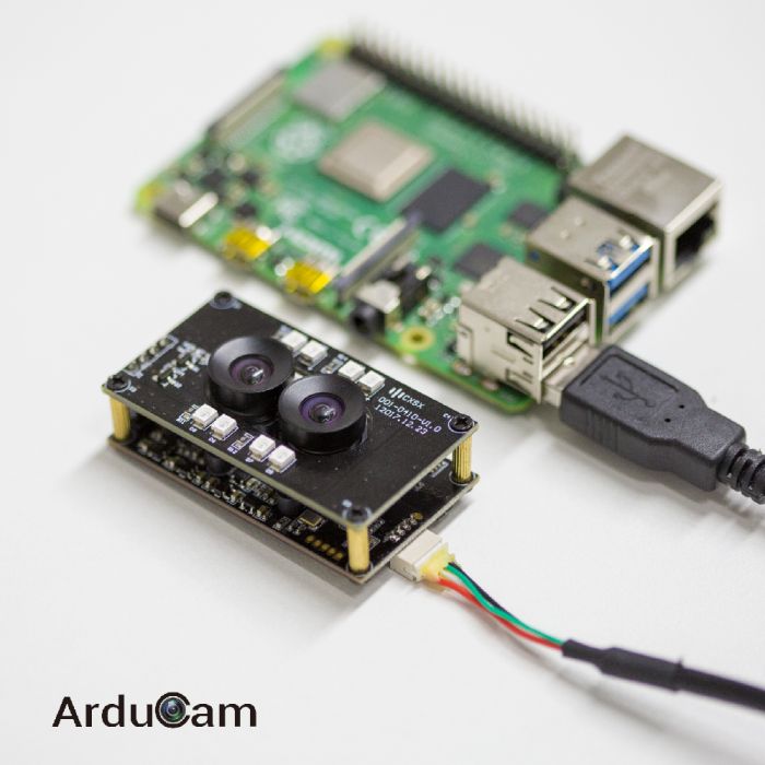 Arducam Stereo USB Camera, Synchronized Visible Light and Infrared ...