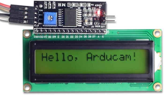 Arducam 1602 16x2 LCD Display Module Based on HD44780 Controller Character White on Blue with ...
