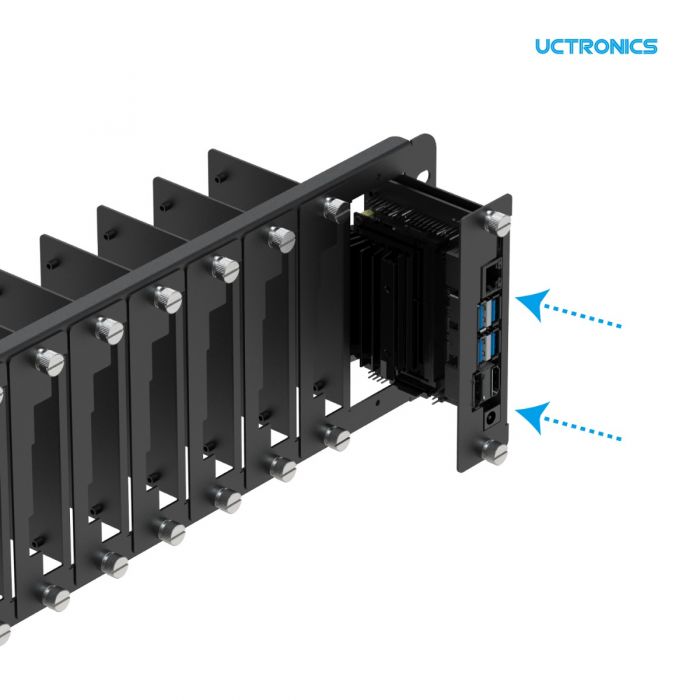 UCTRONICS 3U Rack for Jetson Nano [U6259] / 디바이스마트
