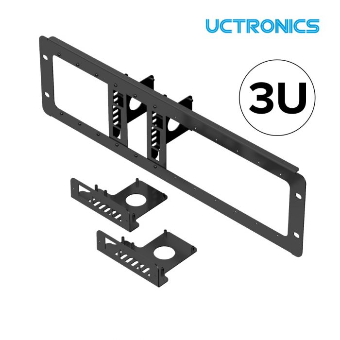 Mounting Plates for Raspberry Pi 4 B Models, Compatible with 19 inch 3U ...