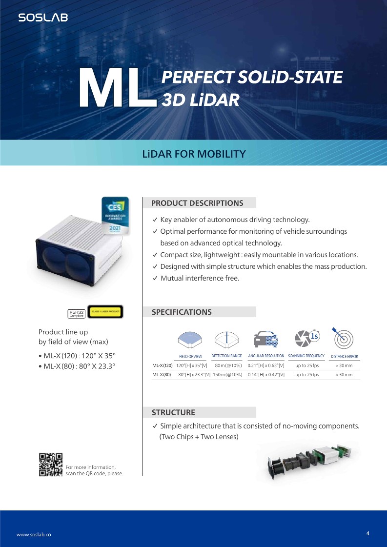 고정형 3D LiDAR [ML-X 120D] / 디바이스마트
