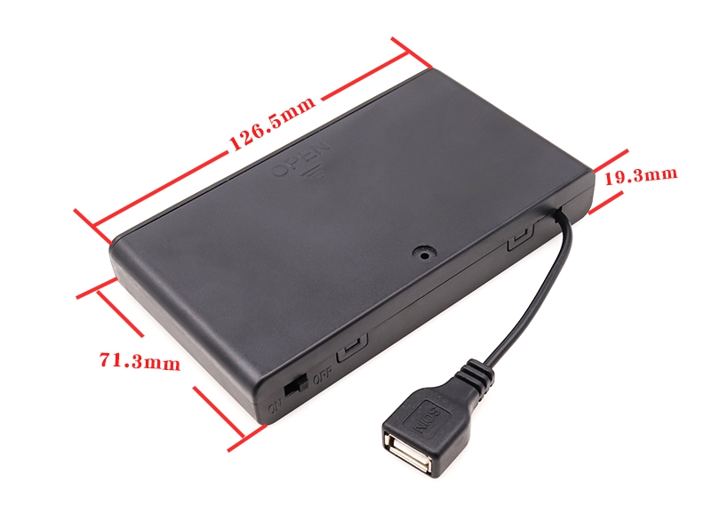 AAx8 USB 배터리 건전지홀더 스위치형 [SZH-UHD003] / 디바이스마트