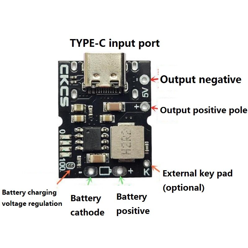 USB C타입 보조배터리 DIY용 충방전모듈 (5V 2A) [SZH-MIN002] / 디바이스마트
