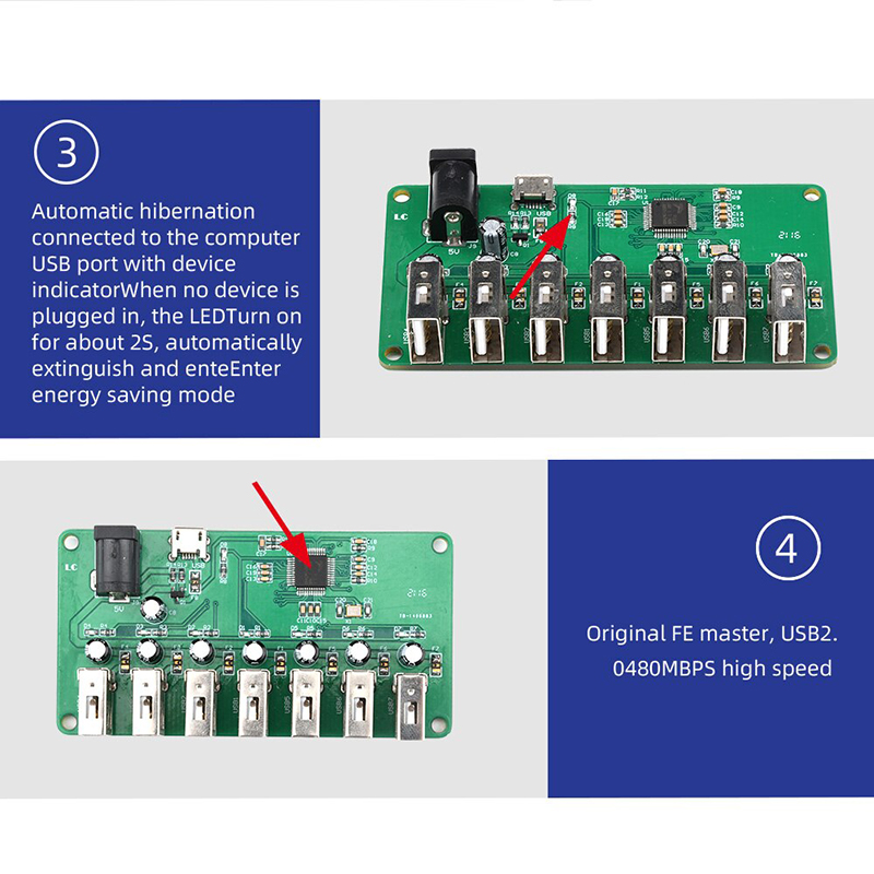 USB 2.0 허브 7포트 확장모듈 [SZH-MIN020] / 디바이스마트