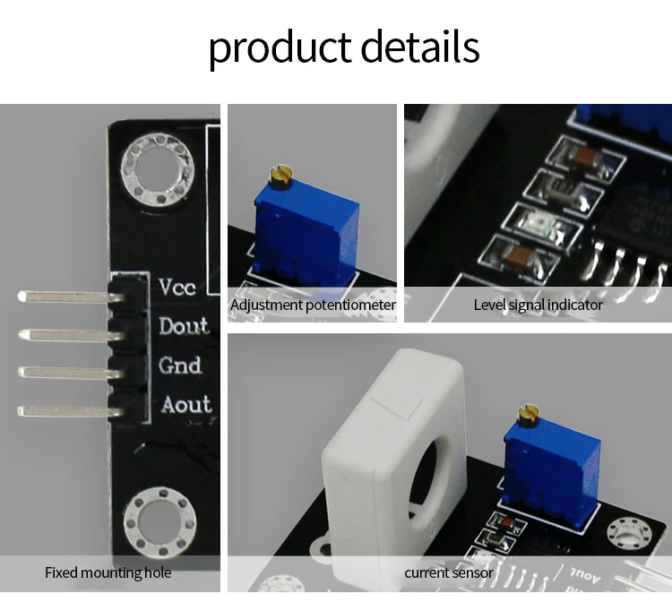 WCS1800 홀 전류 센서 모듈 35A [SZH-MIN027] / 디바이스마트