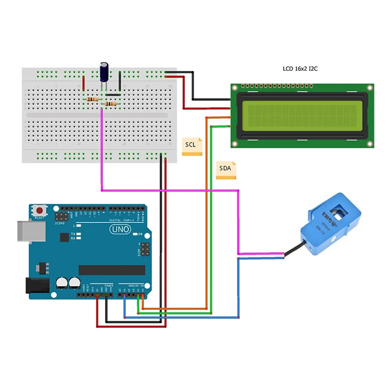 비접촉 AC 전류 측정 센서 30A [SCT-013-030] / 디바이스마트