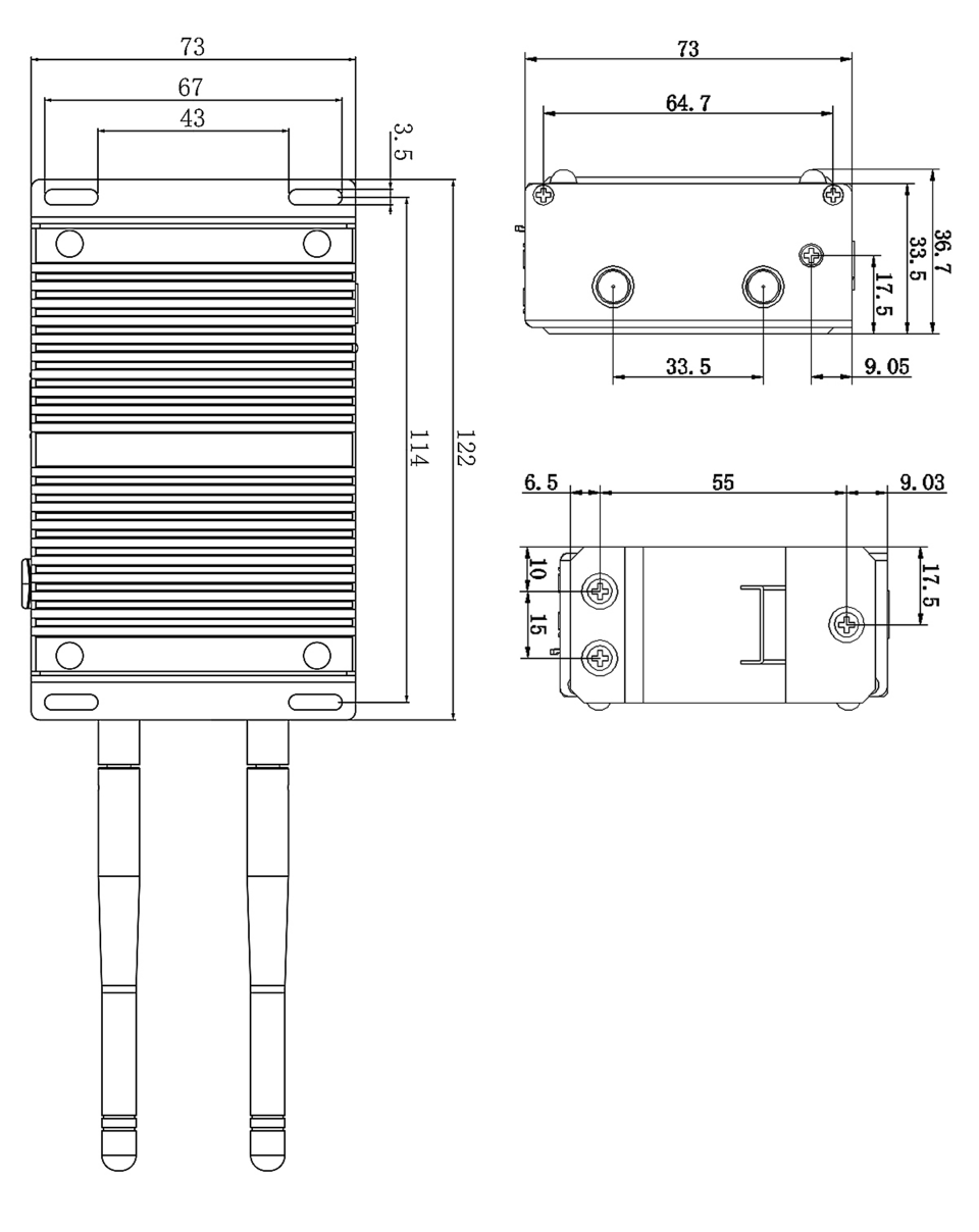 라즈베리파이 CM4 Sensing 산업용 IoT 컴퓨터 4GB [ED-CM4SEN-1408-4C] / 디바이스마트