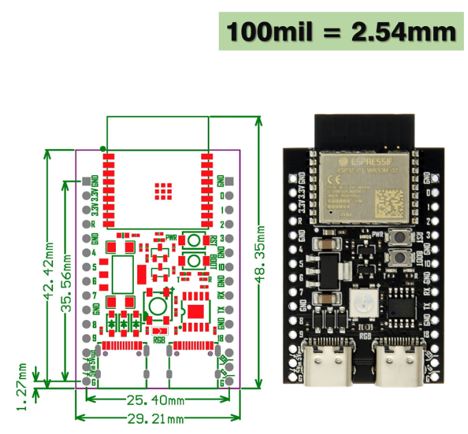 ESP32-C3-C WROOM-02 C타입 듀얼 코어 보드 (납땜 O) [VND031] / 디바이스마트