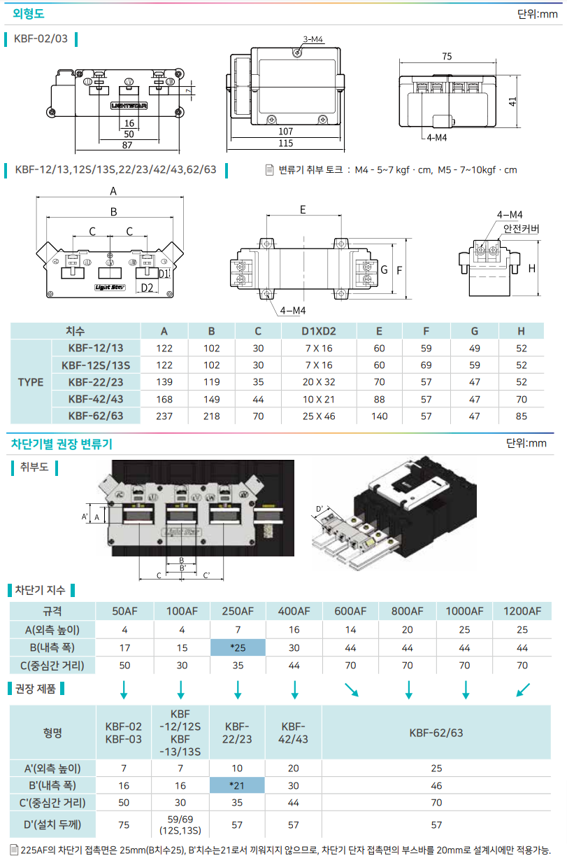 3상 부스바용 변류기 KBF-23(3CT) (120/5A 2.5VA 3.0급) / 디바이스마트