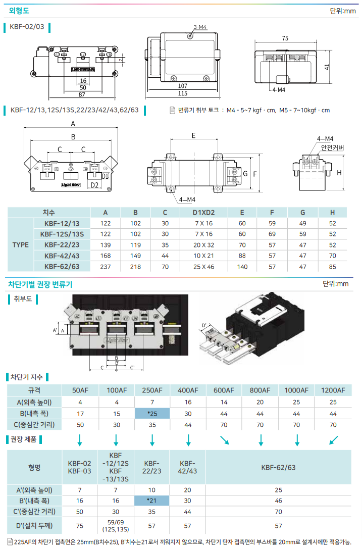 3상 부스바용 변류기 KBF-63(3CT) (300/5A 5VA 1.0급) / 디바이스마트
