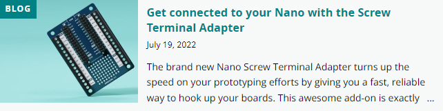 Nano Screw Terminal Adapter / 디바이스마트