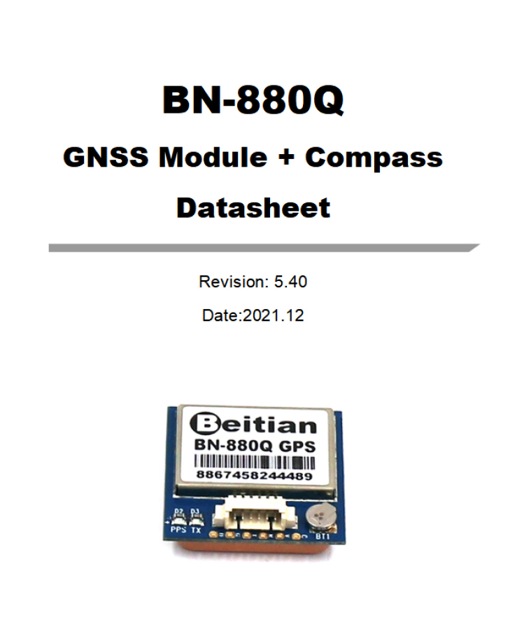 고정밀 미니 GPS 모듈 [BN-880Q] / 디바이스마트