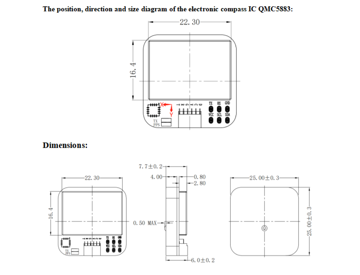 고정밀 미니 GPS 모듈 [BK-252Q] / 디바이스마트
