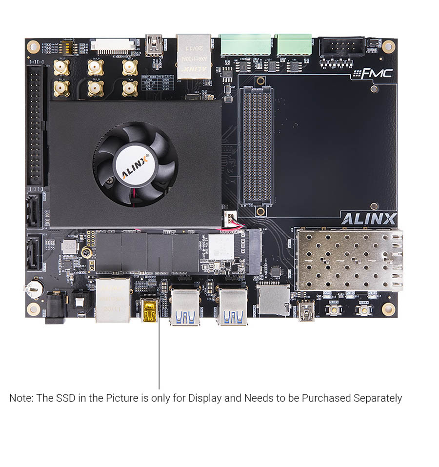 AMD Xilinx Zynq UltraScale+ MPSoC XCZU9EG FPGA Development Evaluation Board [AXU9EGB] / 디바이스마트