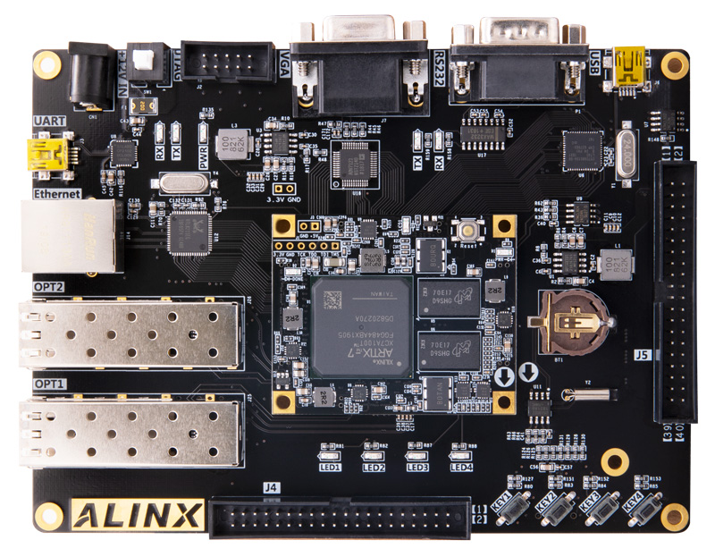AMD XILINX Artix-7 SFP FPGA Development Board XC7A100T [AX7102] / 디바이스마트