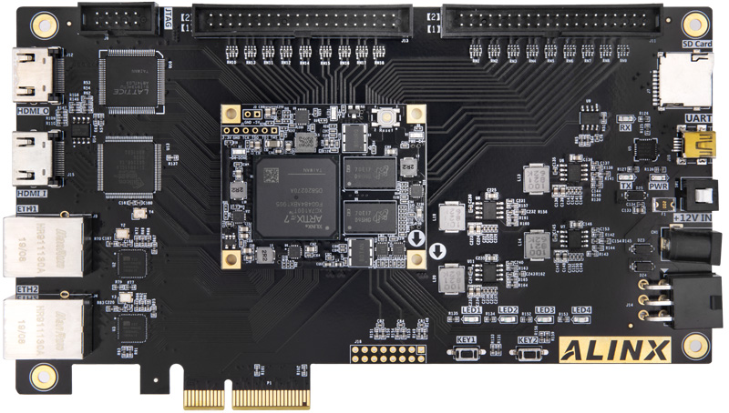 AMD Xilinx Artix-7 FPGA Development Board PCIE XC7A100T [AX7103B] / 디바이스마트