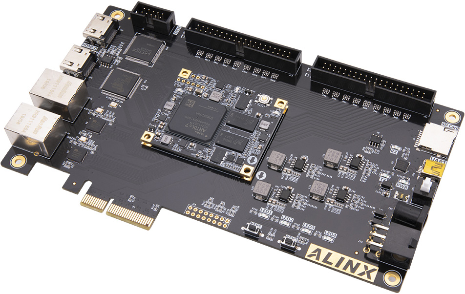 AMD Xilinx Artix-7 FPGA Development Board PCIE XC7A100T [AX7103B] / 디바이스마트