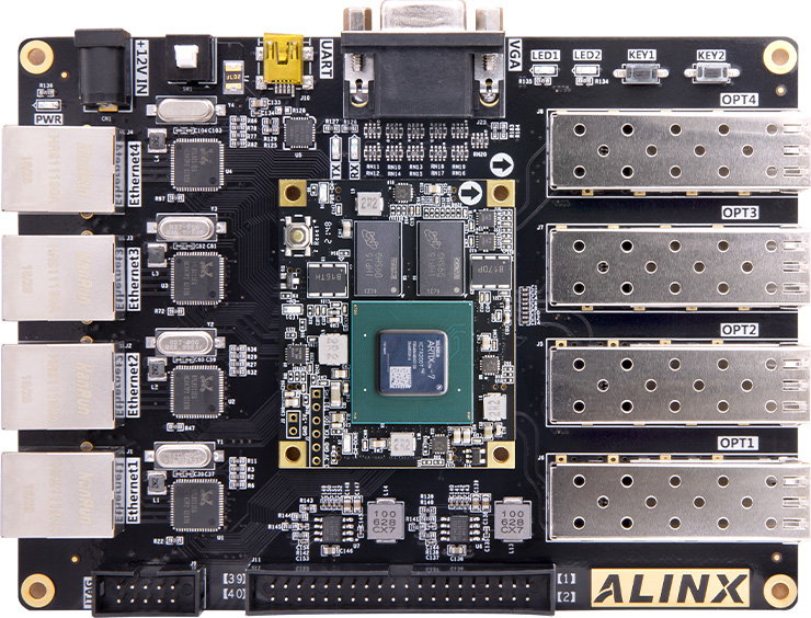 AMD XILINX Artix7 SFP FPGA Development Board XC7A200T [AX7201] / 디바이스마트