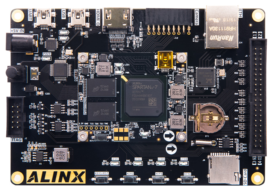 AMD XILINX Spartan-7 FPGA Development Board XC7S50 [AX7050] / 디바이스마트
