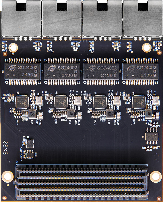 4-way PHY Gigabit Ethernet port module FMC LPC board [FL2121] / 디바이스마트