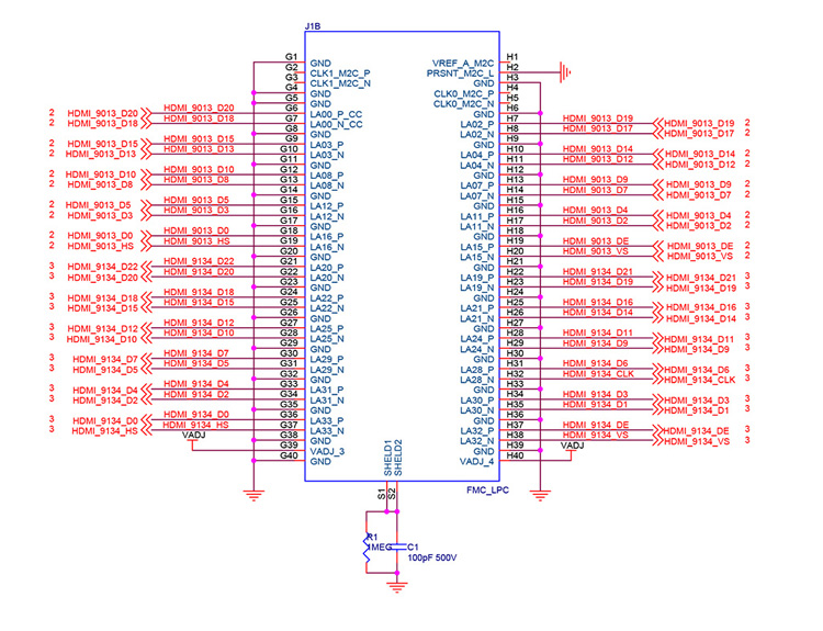 1080P HDMI I / O Module FMC LPC Board [FL9134] / 디바이스마트