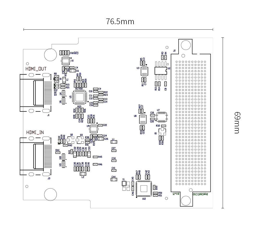4K HDMI Video Input / Output Module FMC HPC Board [FH1159] / 디바이스마트