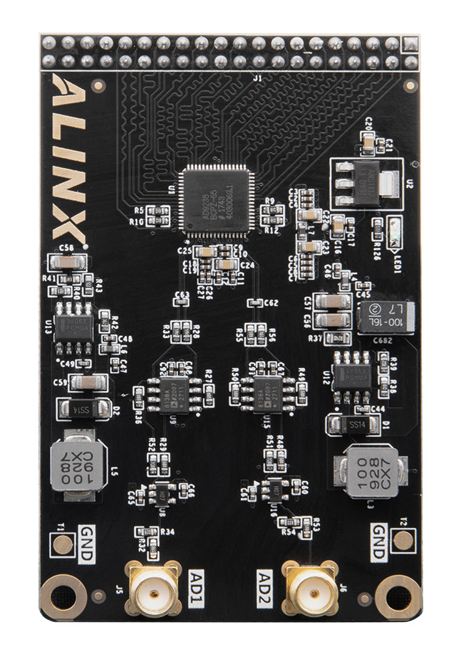 Dual Channel 65MSPS 12bit AD Analog digital signal conversion module ...