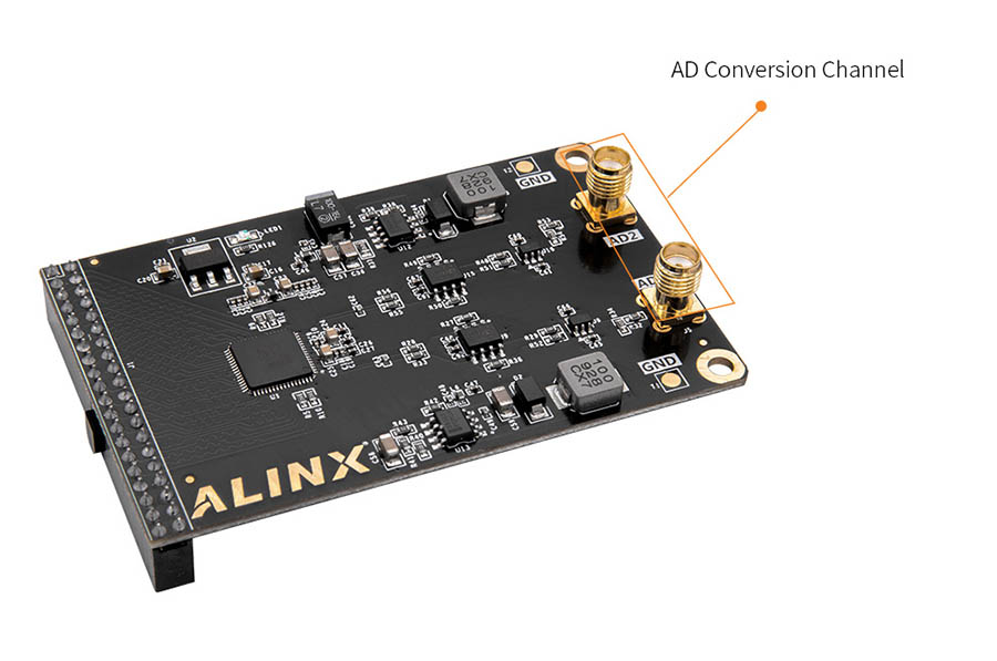 Dual Channel 65MSPS 12bit AD Analog digital signal conversion module ...