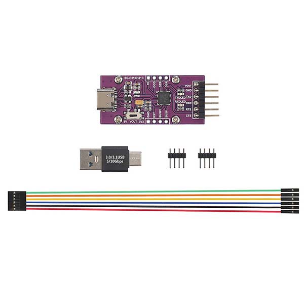 USB To UART Serial Port Bridge Module CP2102 Type-C Connector [219440 ...