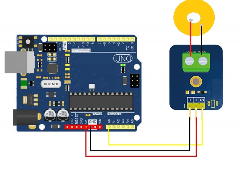 Analog Piezoelectric Ceramic Vibration Module [SN-CPIEZO-MOD] / 디바이스마트