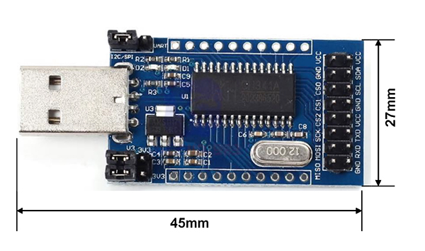CH341A-USB2I2C USB I2C Interface Module / MCU보드/전자키트 > 통신/네트워크 > USB관련 ...