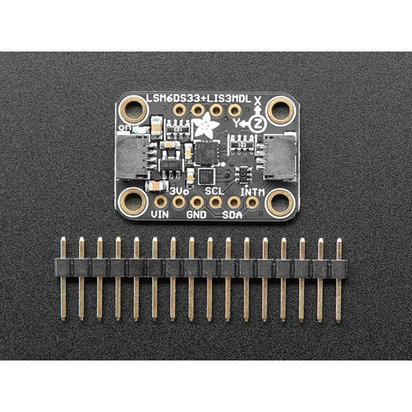 Adafruit LSM6DS33 + LIS3MDL - 9 DoF IMU with Accel / Gyro / Mag ...