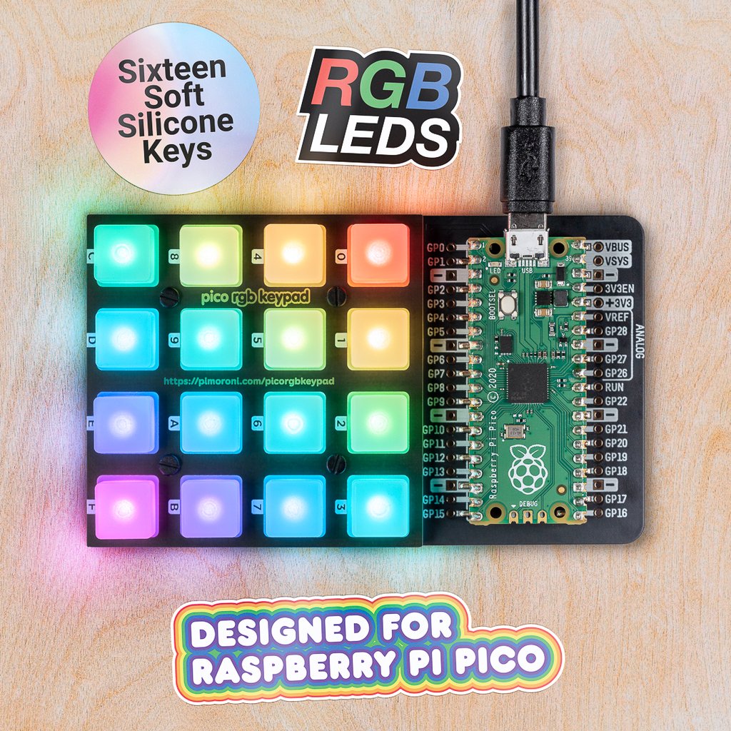 Pico RGB Keypad Base [PIM551] / 디바이스마트