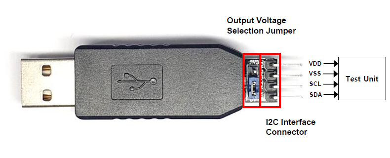 USB to I2C Interface Module [CH341T] / 디바이스마트