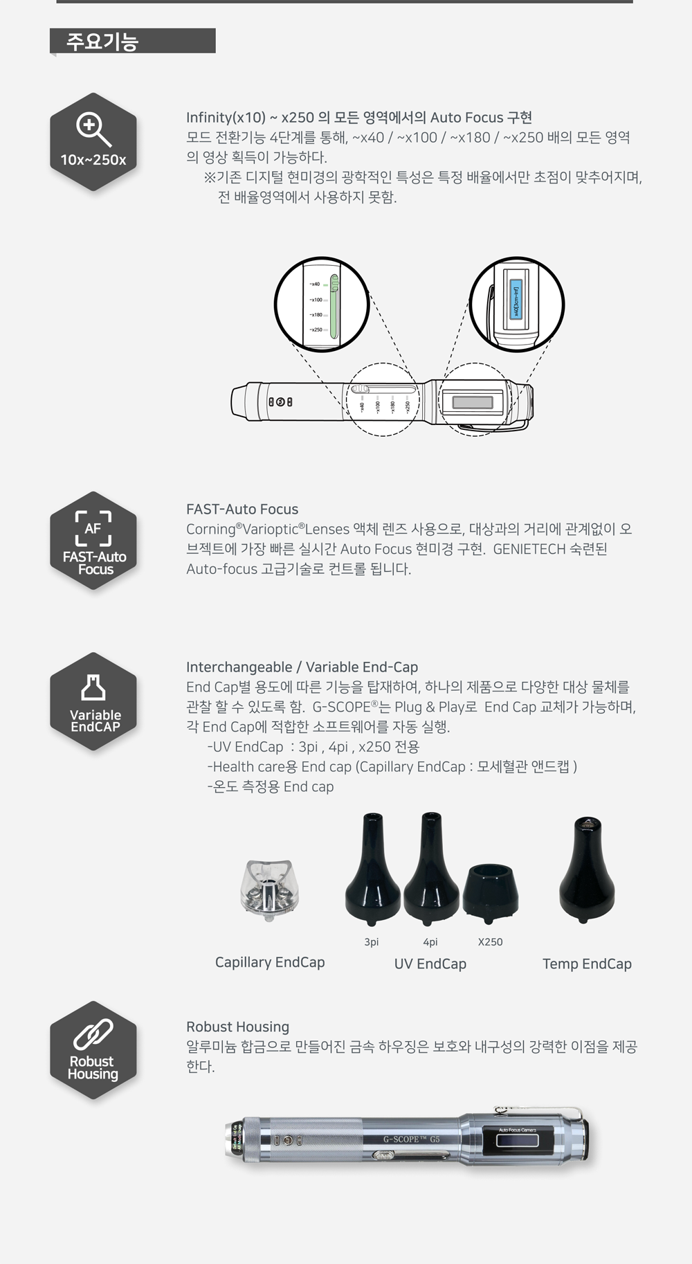 스마트 G-SCOPE USB 오토포커스 디지털 현미경 기본세트 / 디바이스마트