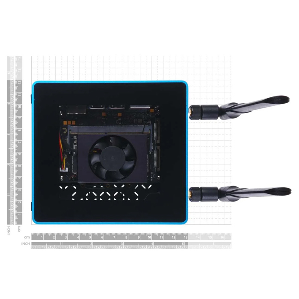 Jetson SUB Mini PC-Blue with Jetson Xavier NX, Aluminium case, 128GB ...