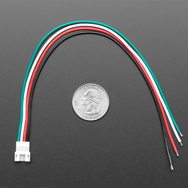 JST PH 2mm 4-Pin Socket to Color Coded Cable - 200mm [ada-4045] / 디바이스마트